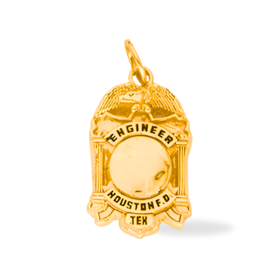 Police Badge Pendant Necklaces | 14k Gold & Silver | Custom USA Made ...